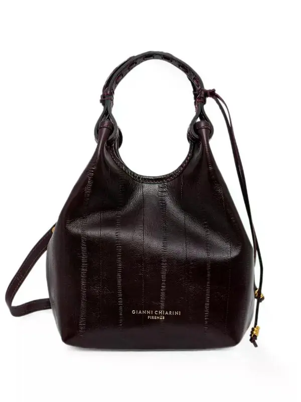 GIANNI CHIARINI Small Dua Leather Shoulder Bag