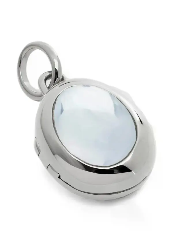Monica Vinader April Birthstone Rock-crystal Locket Pendant