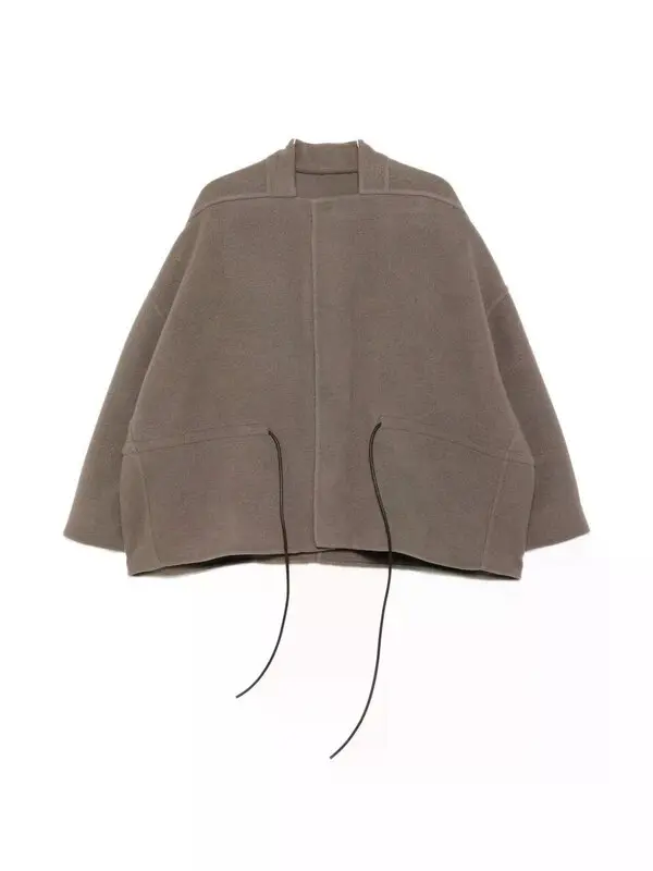 Rick Owens Sail Self-tie Flared Jacket