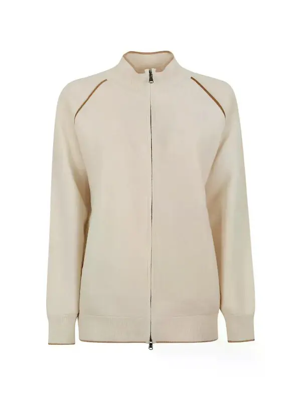 Kiton Zip-up Raglan-sleeve Cardigan