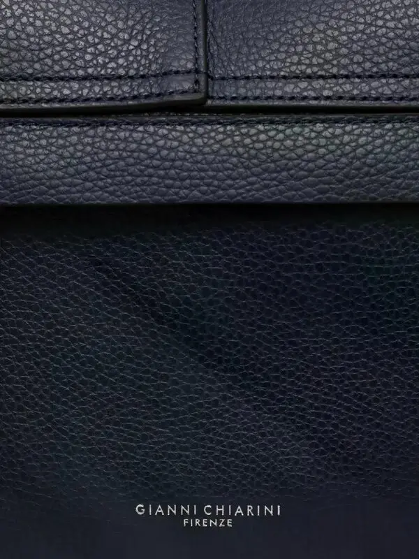 GIANNI CHIARINI Medium Helena Round Grained-leather Shoulder Bag