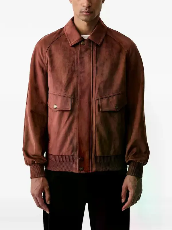 Guess Suede-effect Bomber Jacket