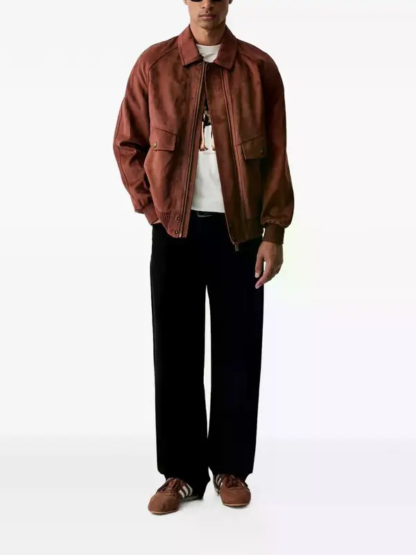 Guess Suede-effect Bomber Jacket