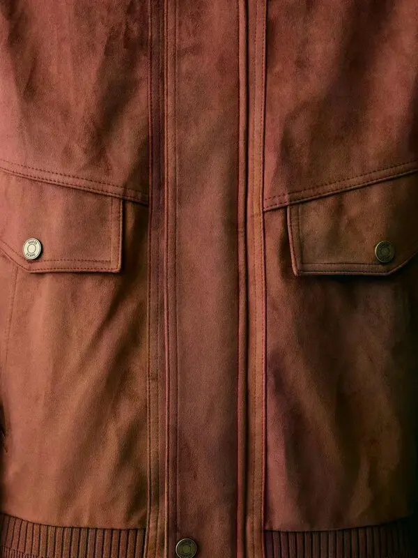 Guess Suede-effect Bomber Jacket