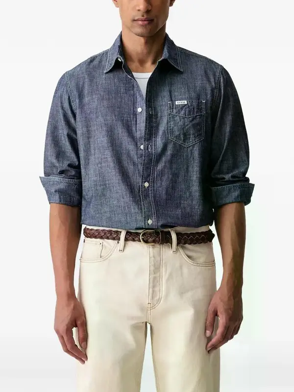 Guess Button-down Chest-pocket Shirt