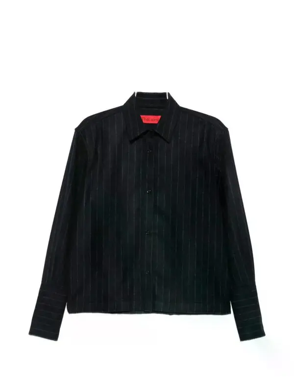 THELATEST Codie Pinstripe-pattern Long-sleeve Shirt