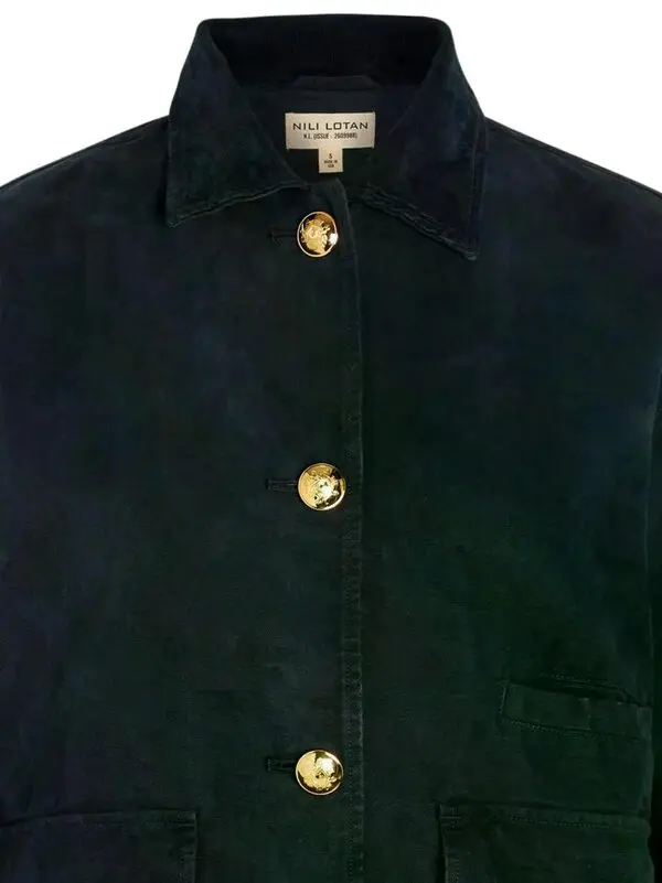 NILI LOTAN Button-up Bomber Jacket