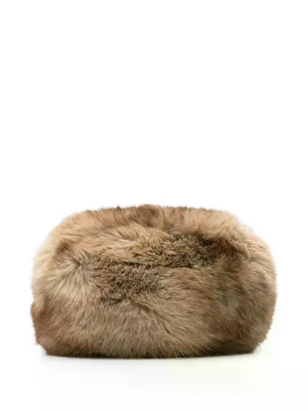 Apparis Faux-fur Pouch Bag - Neutrals