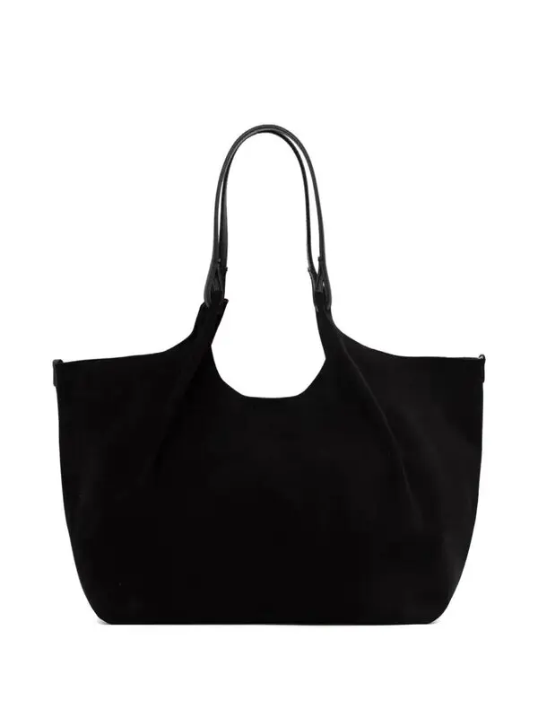 GIANNI CHIARINI Large Dua Suede-finish Logo-patch Tote Bag