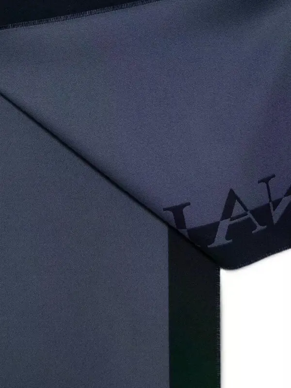 Canali Logo-print Frayed Scarf