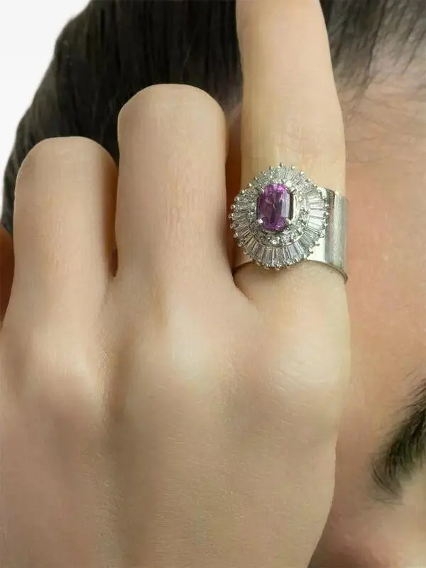 YUTAI Revive Pink Sapphire And Diamond Ring