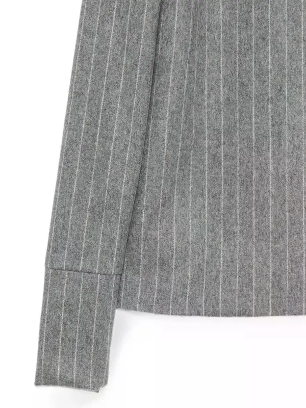 THELATEST Elisa Pinstripe-pattern Long-sleeve Top