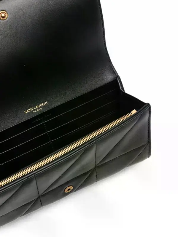 Saint Laurent Jamie Quilted Leather Wallet