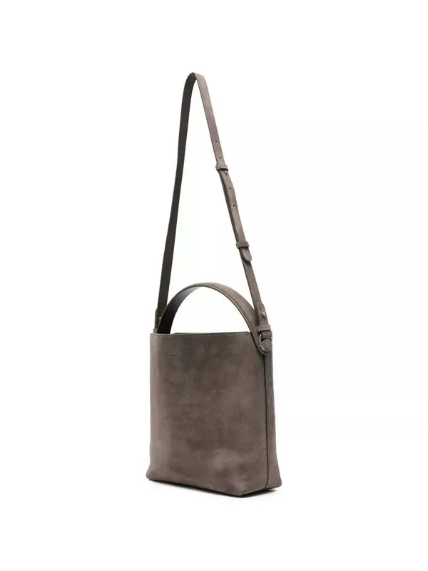 Giorgio Armani Logo-print Suede Tote Bag