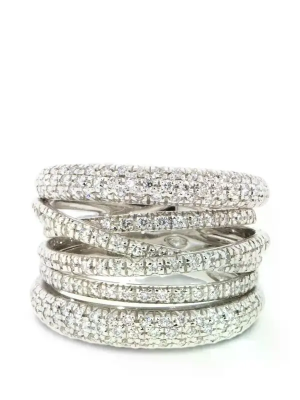 Sidney Garber Scribble Diamond Ring