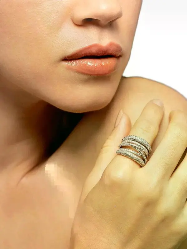 Sidney Garber Scribble Diamond Ring