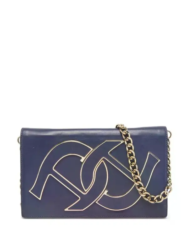 AIGNER Logo Flap Clutch Bag