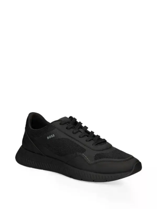 BOSS Mesh Trainers With Ribbed Sole