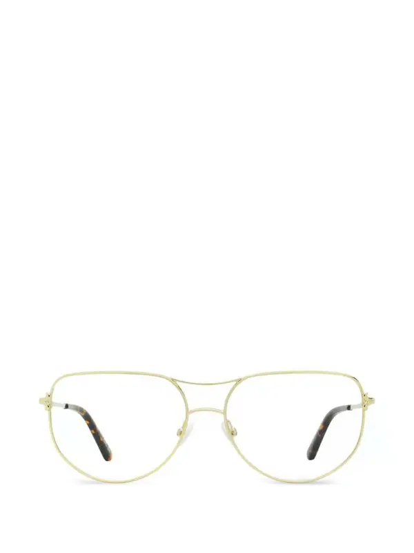 Emilio Pucci Aviator Eyeglasses - Gold