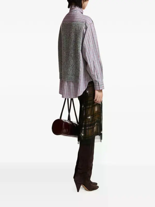 Essentiel Antwerp Kute Checked Layered-vest Shirt
