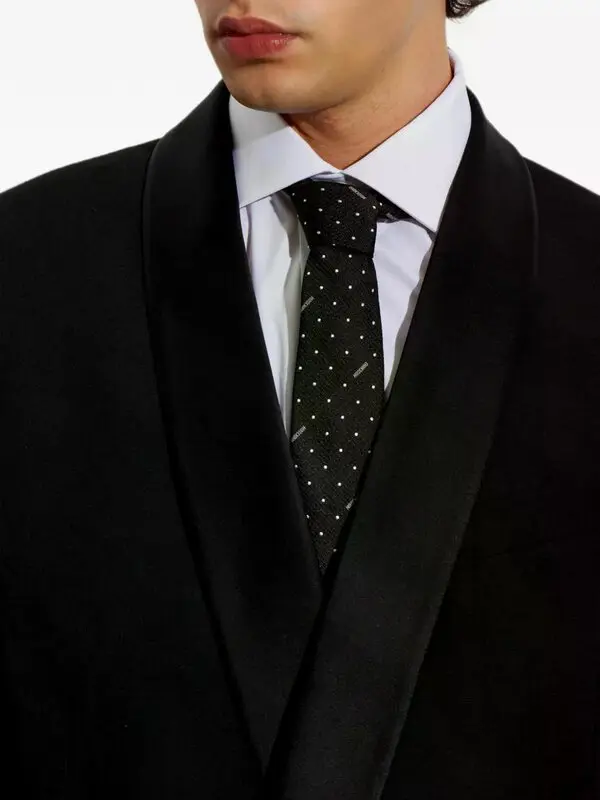 Moschino Polka-dot Logo-embroidered Tie
