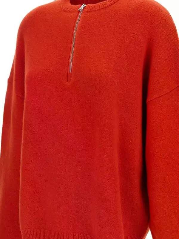 Extreme Cashmere Nº496 Half-zip Dropped-shoulder Sweater