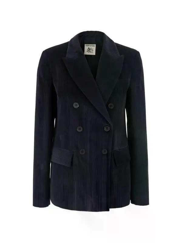 SEMICOUTURE Double-breasted Corduroy Jacket