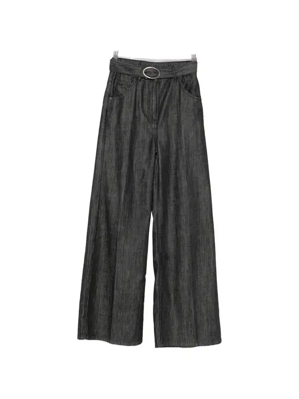 TWINSET Belted Wide-leg Jeans