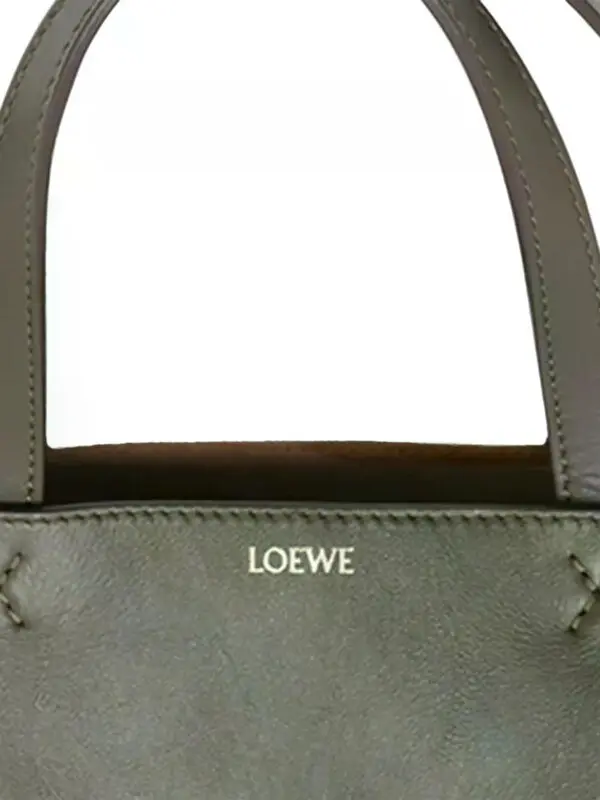 Loewe 2020-2026 Mini Calfskin Puzzle Fold Tote Satchel