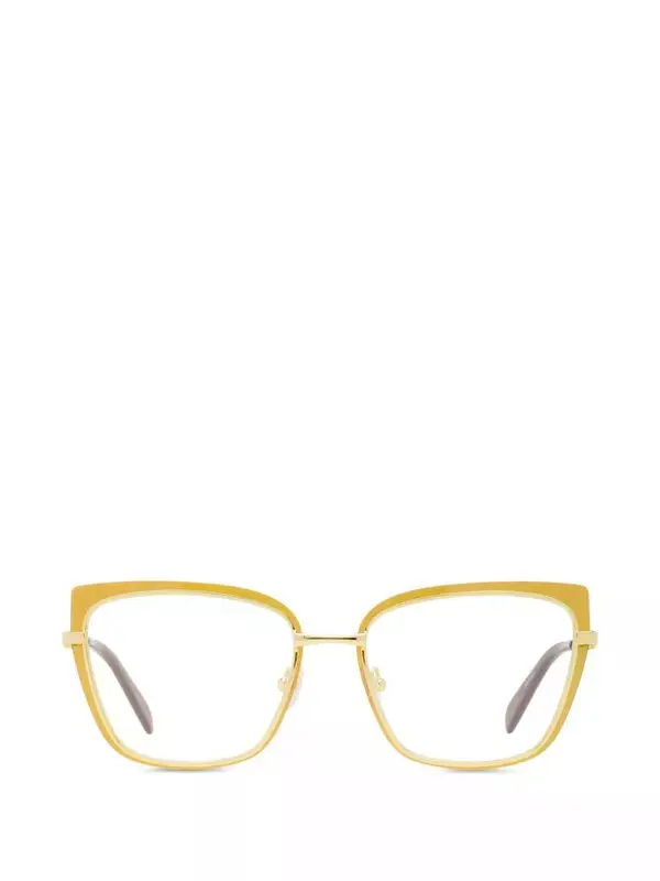 Emilio Pucci Geometric-frame Glasses - Gold