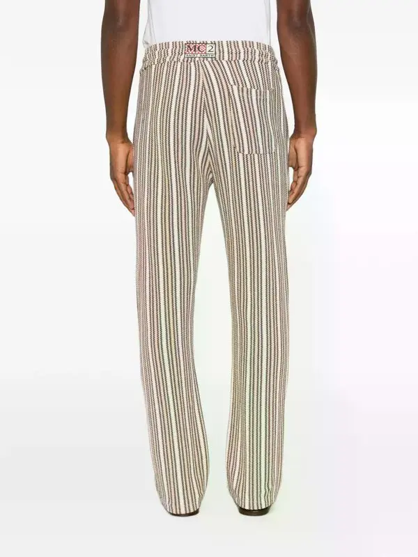 MC2 SAINT BARTH Calais Chevron-stripe Drawstring Trousers