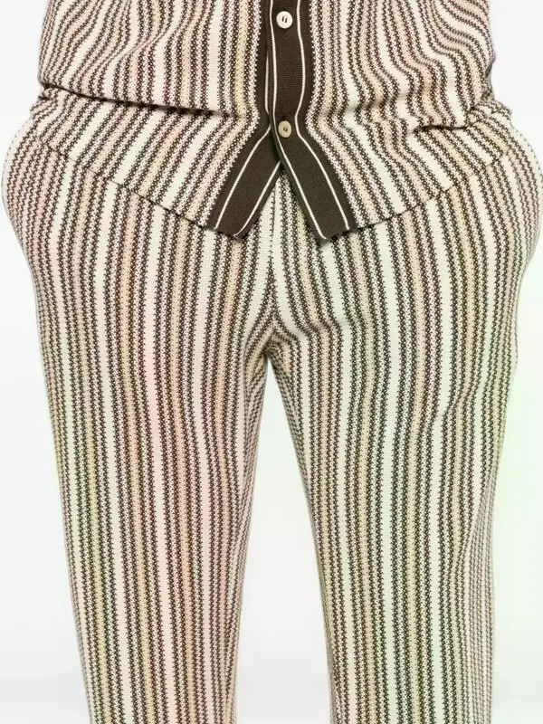 MC2 SAINT BARTH Calais Chevron-stripe Drawstring Trousers