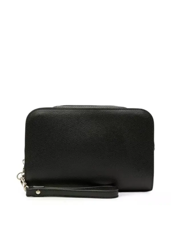 LOUIS VUITTON 2006 Taiga Pochette Baikal Clutch Bag - Black