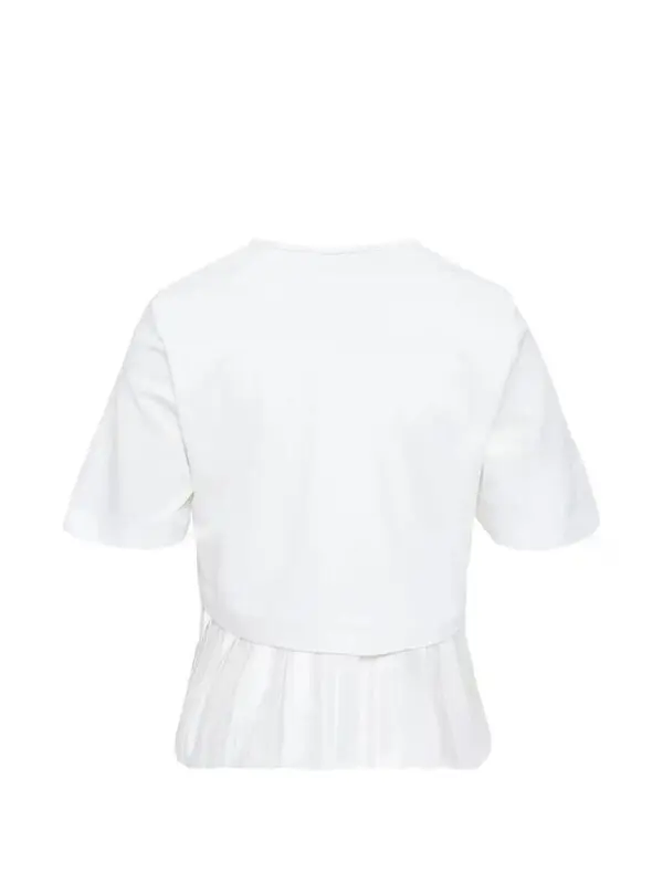 CLUB21 Pleated-hem T-shirt