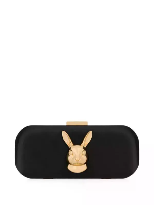 Moschino Rabbit-plaque Clutch Bag