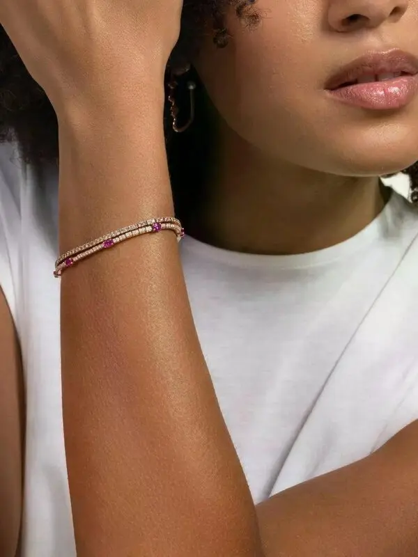 Roberto Demeglio Brown Diamond Stretch Bracelet