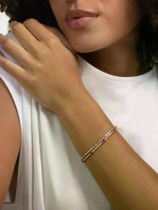 Roberto Demeglio Brown Diamond Stretch Bracelet