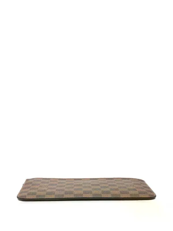 LOUIS VUITTON 2016 Damier Ebene Neverfull Pochette Clutch Bag