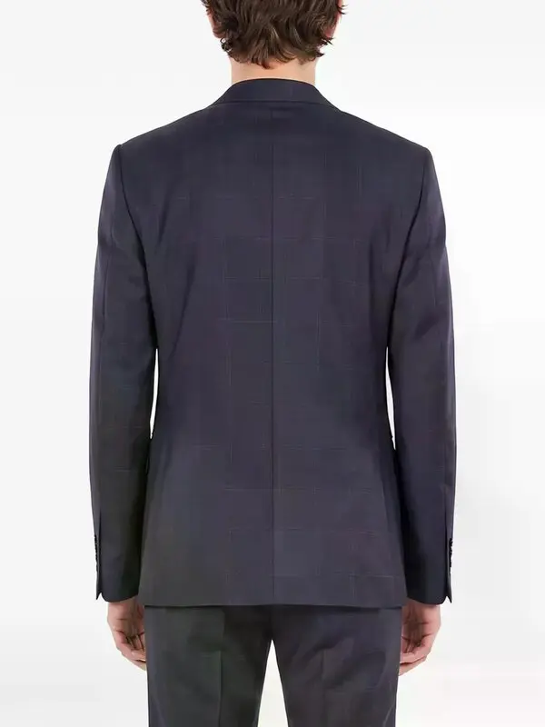 Canali Check-pattern Double-breasted Suit