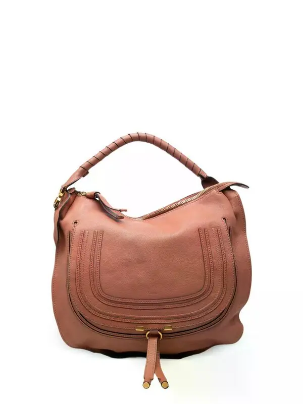 Chloé 2011 Large Pebbled Calfskin Marcie Hobo Satchel - Pink