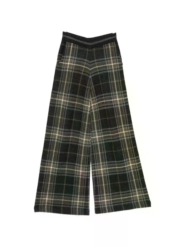 Eric Bompard Tartan-jacquard Palazzo Pants