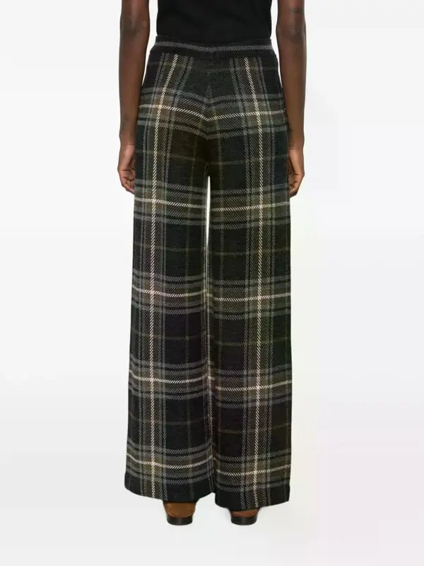 Eric Bompard Tartan-jacquard Palazzo Pants