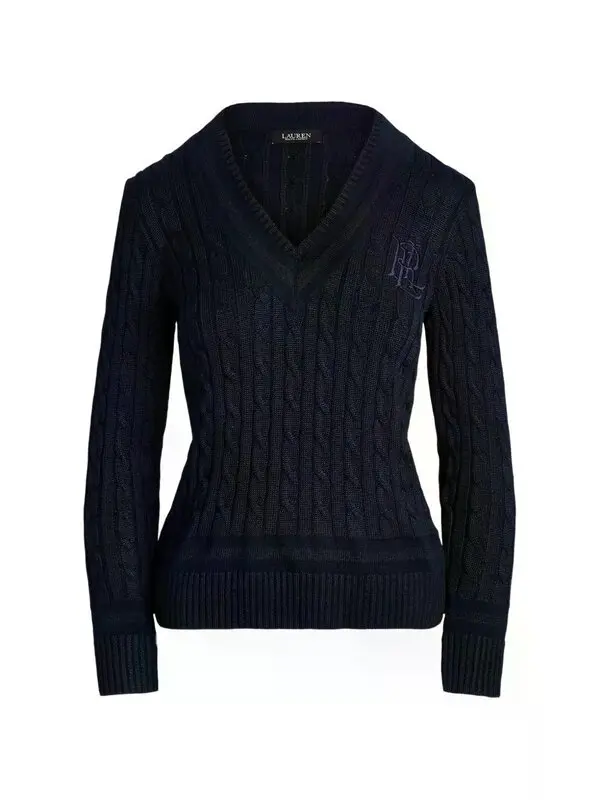 Ralph Lauren Cable-knit Logo-embroidered Sweater
