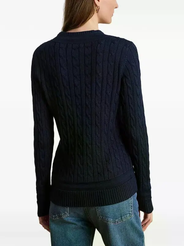 Ralph Lauren Cable-knit Logo-embroidered Sweater