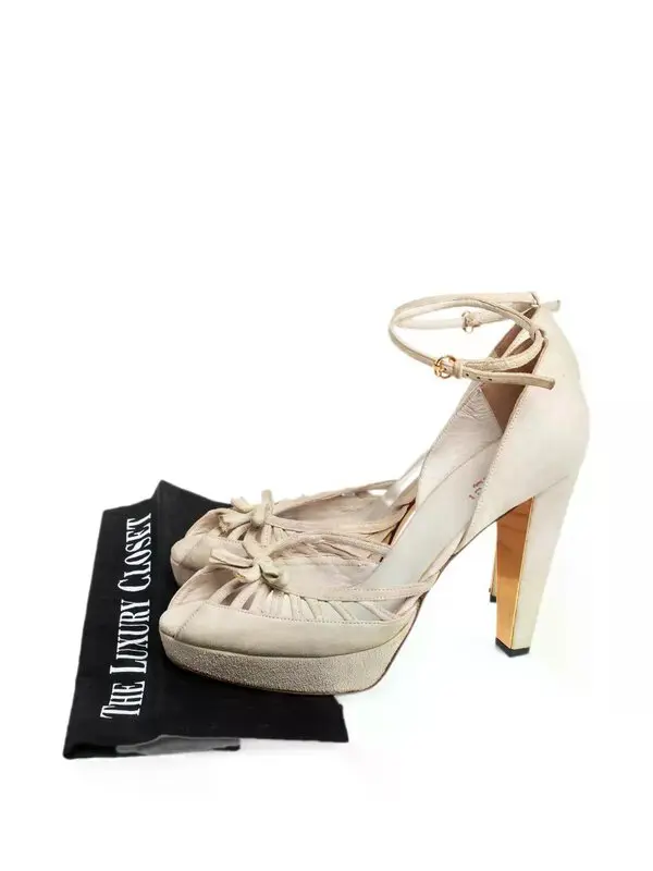 Gucci Bow-detail Platform Sandals