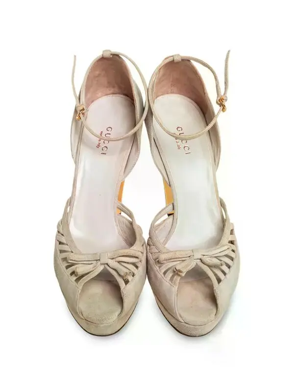 Gucci Bow-detail Platform Sandals