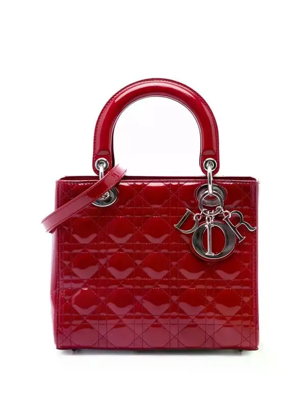 Dior 2013 Medium Patent Cannage Lady Satchel