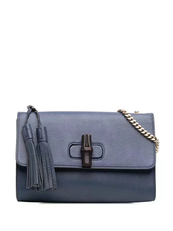 Gucci 2000-2015 Medium Leather Miss Bamboo Crossbody Bag