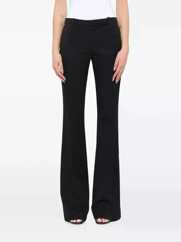 Alexander McQueen Belt-loops Flared Trousers