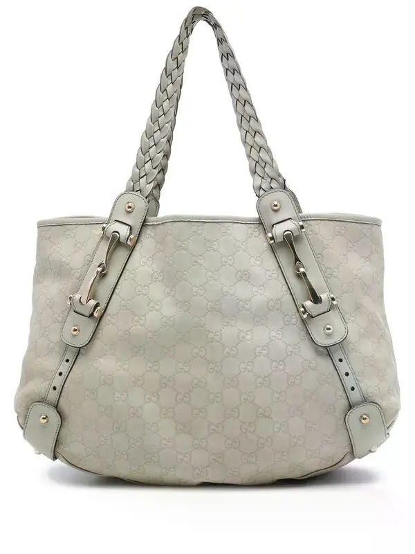 Gucci 2016-2026 Guccissima Horsebit Pelham Shoulder Bag - Brown